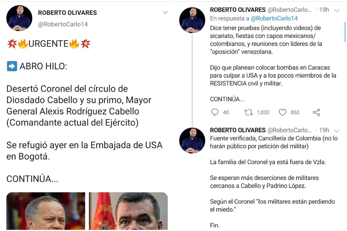 [FOTOS] Desmienten que Alexis Rodríguez Cabello haya desertado del ...